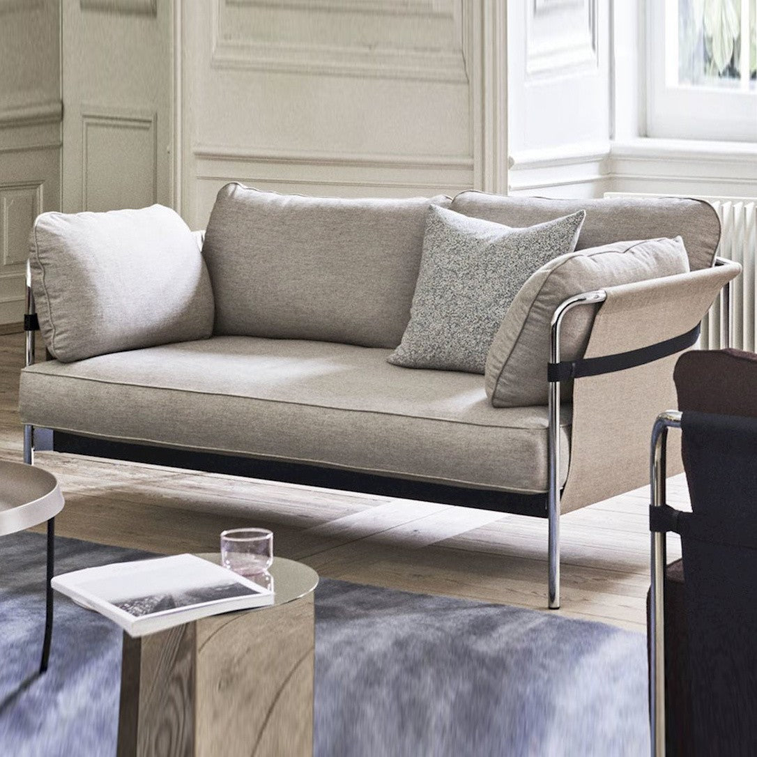 Can 2.0 2-Seater Sofa Frame Steel Chromed HAY | Sofás Paris:Sete